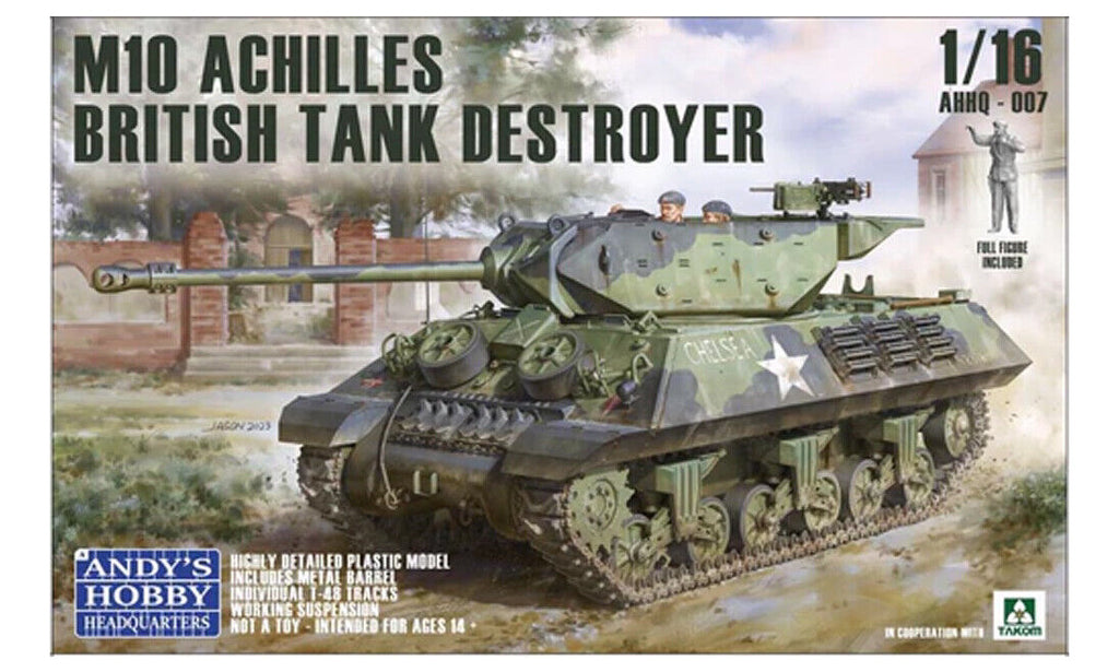 Andy’s Hobby Headquarters M10 Achilles British Tank Destroyer 1:16 ...