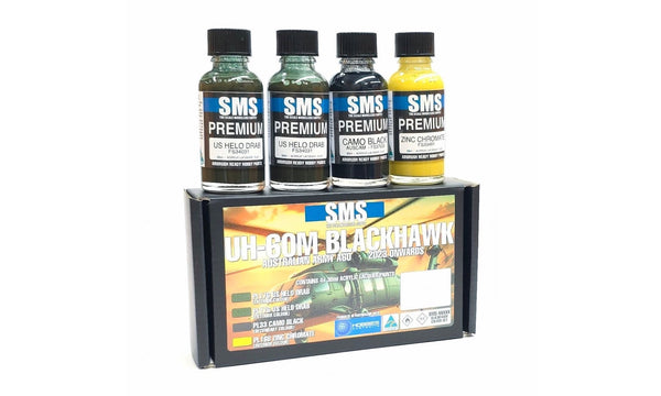 SMS UH-60M Blackhawk Australian Army A60-2023 onwards Paint Set – Hobby ...