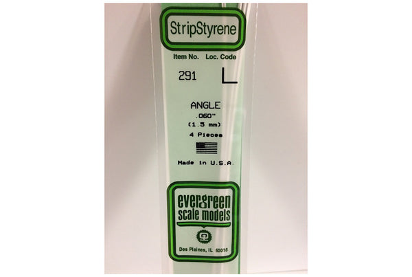 Evergreen 291 1.5mm Angle – Hobby Shop Melbourne
