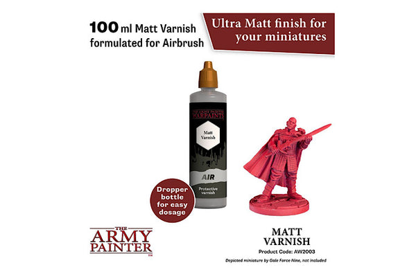 The Army Painter Matt Varnish Air 100ml – Hobby Shop Melbourne