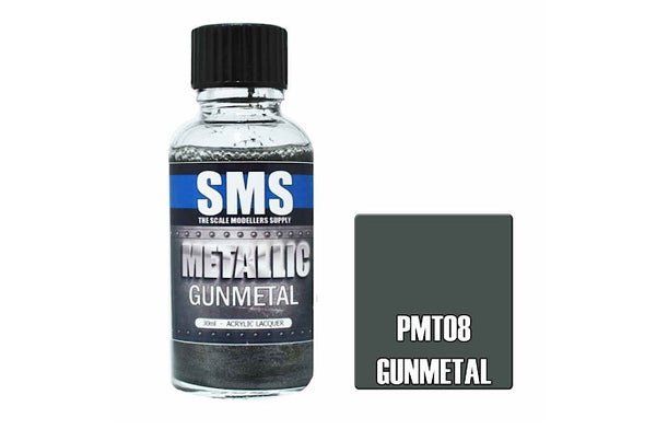 SMS Paint Metallic Gun Metal PMT08 30ml – Hobby Shop Melbourne