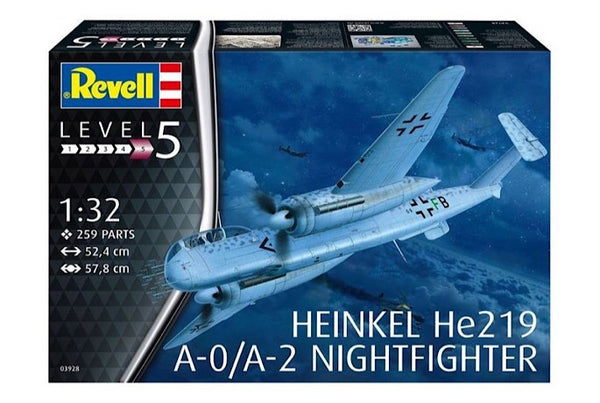Revell Heinkel He219 A-0/A-2 Nightfighter 1:32 – Hobby Shop Melbourne