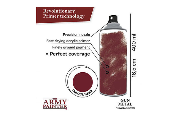Army Painter Spray Primer - Gun Metal 400ml – Hobby Shop Melbourne