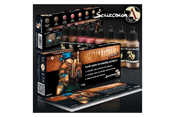 Scale 75 Scalecolor Metal’N’ALCHEMY Copper Series Paint set 8x 17ml ...
