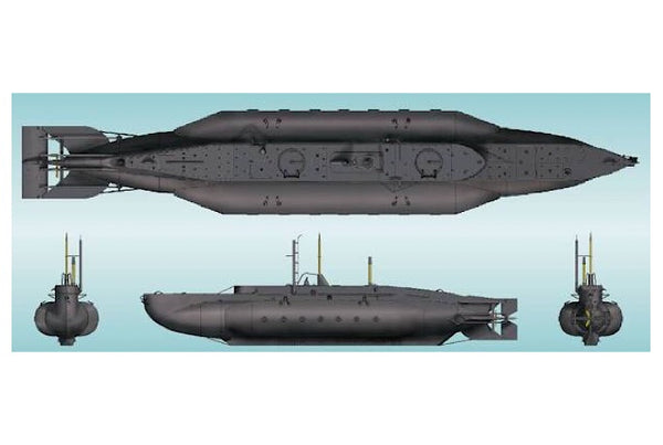 Merit British HMS X-Craft Submarine 1:35 – Hobby Shop Melbourne