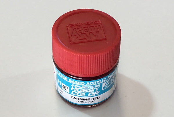 H467 Matt Carmine red (10ml) - Water-Based Acrylic Paint – Hobby Shop ...