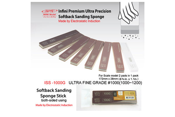 Infini Softback Sponge sanding sticks 1000 Grit – Hobby Shop Melbourne