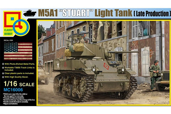 Classy Hobby M5A1 Stuart Light Tank (Late Production) 1:16 – Hobby Shop ...