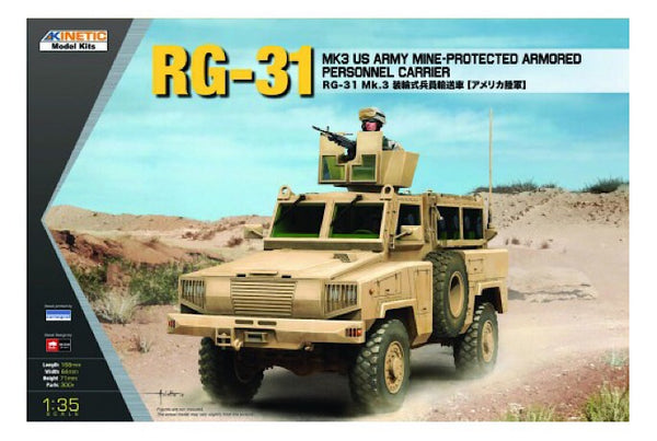 Kinetic 1.35 RG-31 Mk3 US army personnel carrier. – Hobby Shop Melbourne